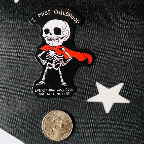 Wall Decor | Nostalgia Skeleton Spooky Scary Creepy Cool Sticker | Poshmark